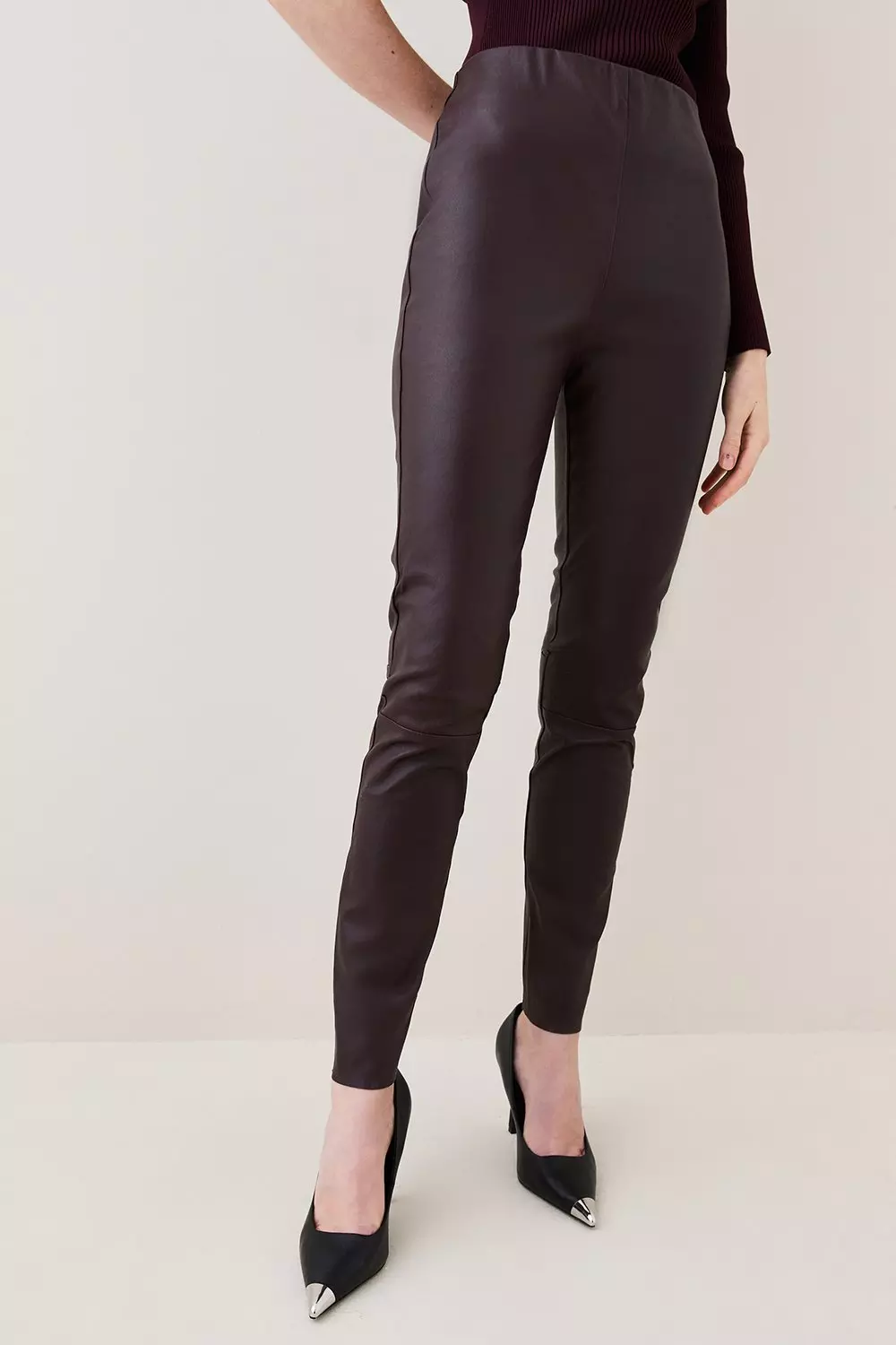 Stretch Leather Legging Karen Millen