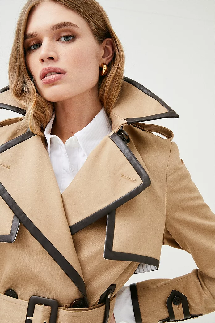 Lydia Millen Collar Detail Belted Trench Coat | Karen Millen Lydia Millen Collar Detail Belted Trench Coat | Karen Millen