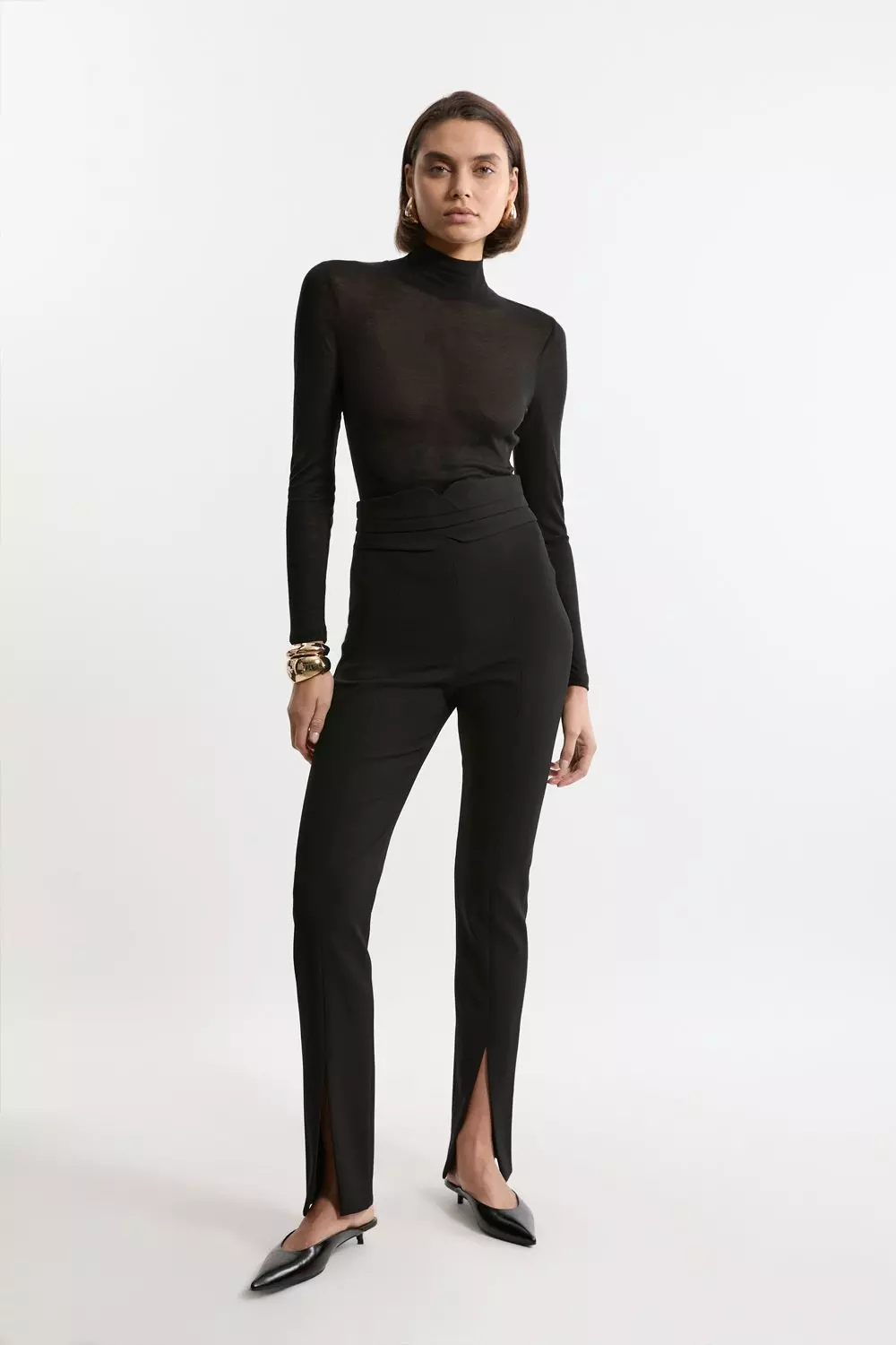 Split hem pants store