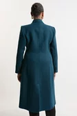 Plus Size Premium Italian Manteco Wool Fitted Tailored Midi Plus Size Premium Italian Manteco Wool Fitted Tailored Midi