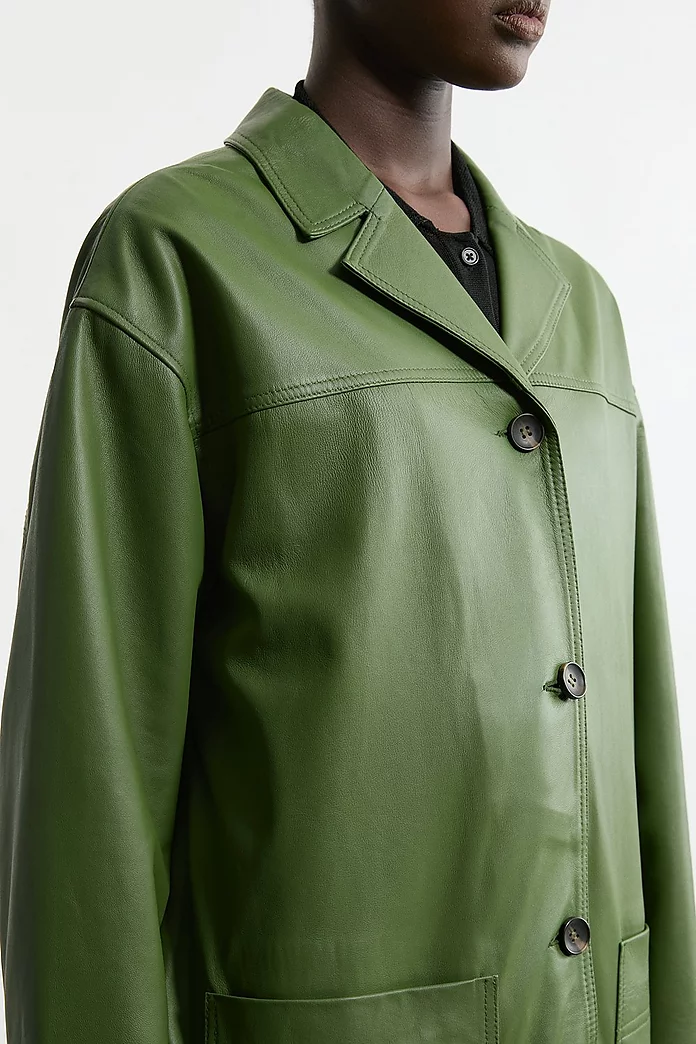 Leather Tailored Jacket | Karen Millen Leather Tailored Jacket | Karen Millen