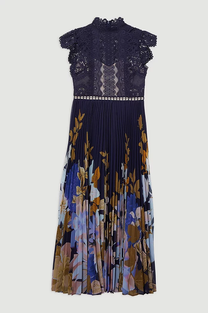 Petite Lace Trailing Floral Ombre Woven Maxi Dress | Karen Petite Lace Trailing Floral Ombre Woven Maxi Dress | Karen