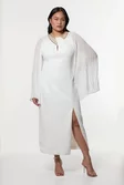 Plus Size Enamel Chain Detail Kimono Maxi Dress | Karen Millen Plus Size Enamel Chain Detail Kimono Maxi Dress | Karen Millen
